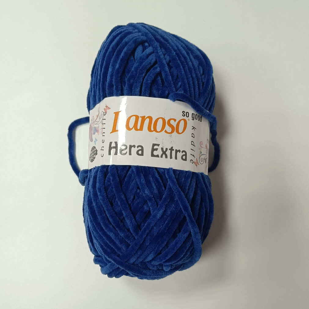 Lanoso Hera extra chenille plava 954