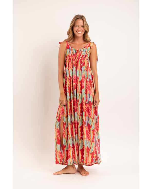 Sea-Bloom Long Dress Chiara