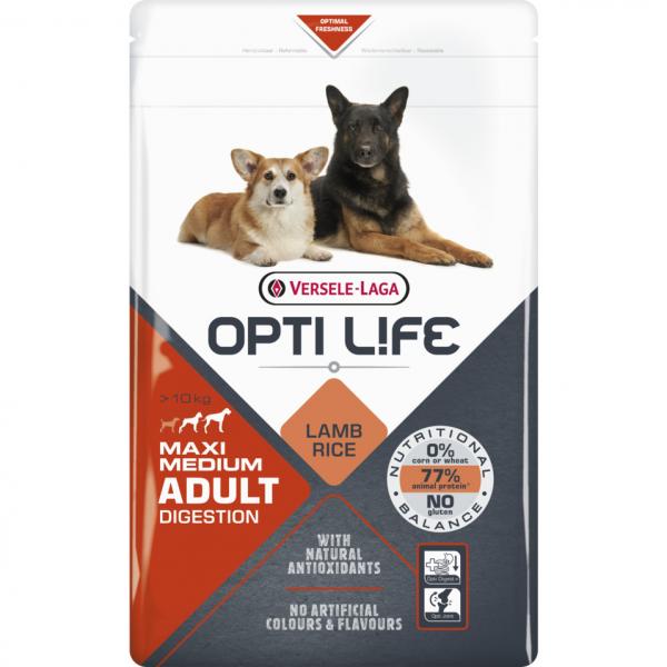 Opti Life Adult Digestion Medium&Maxi – 2,5 kg