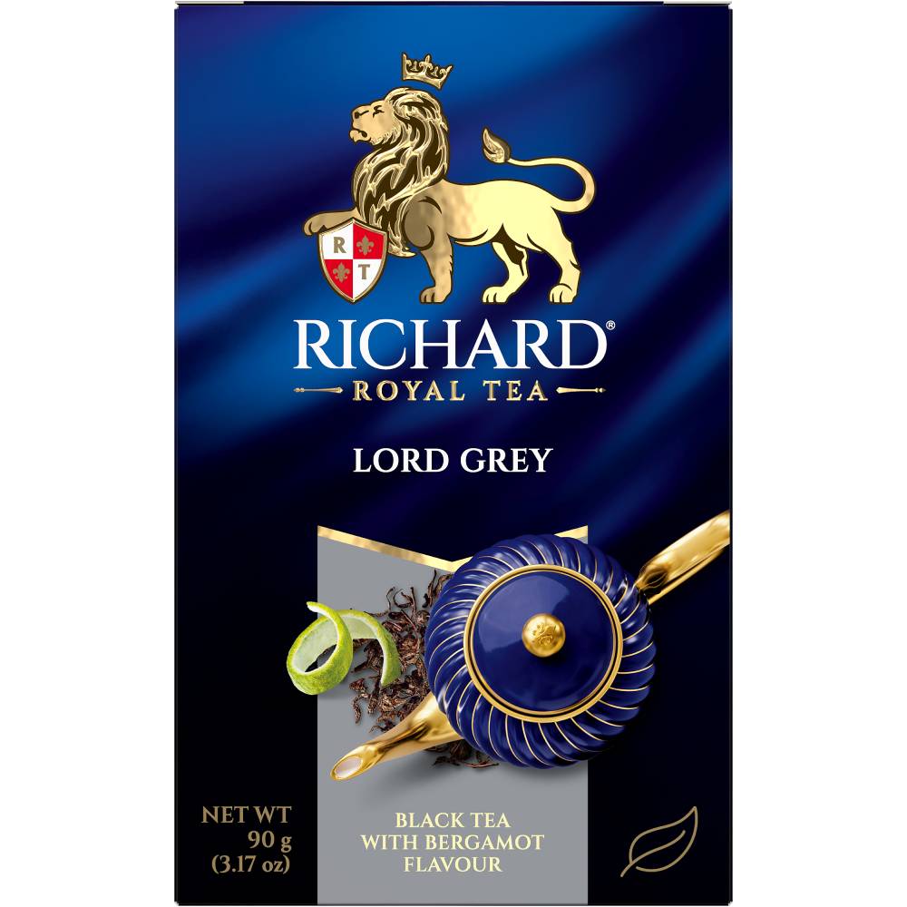 RICHARD Lord Grey - Crni cejlonski čaj sa bergamotom i limunom, 90g rinfuz