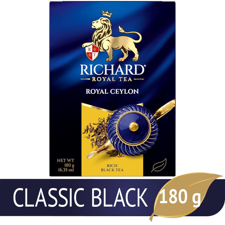 RICHARD Royal Ceylon - Crni cejlonski čaj krupnog lista, 180g rinfuz