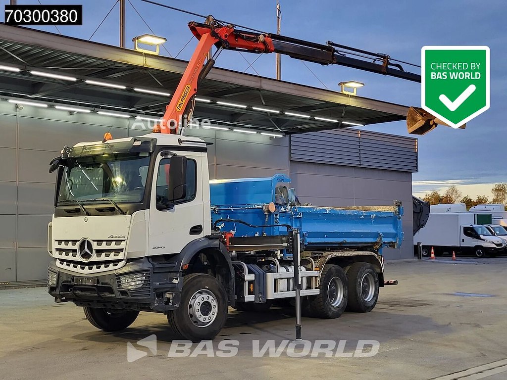 Mercedes-Benz Arocs 3343 6X4 Palfinger PK12.501 SLD Kran Crane 7m3 tipper Big- kiper