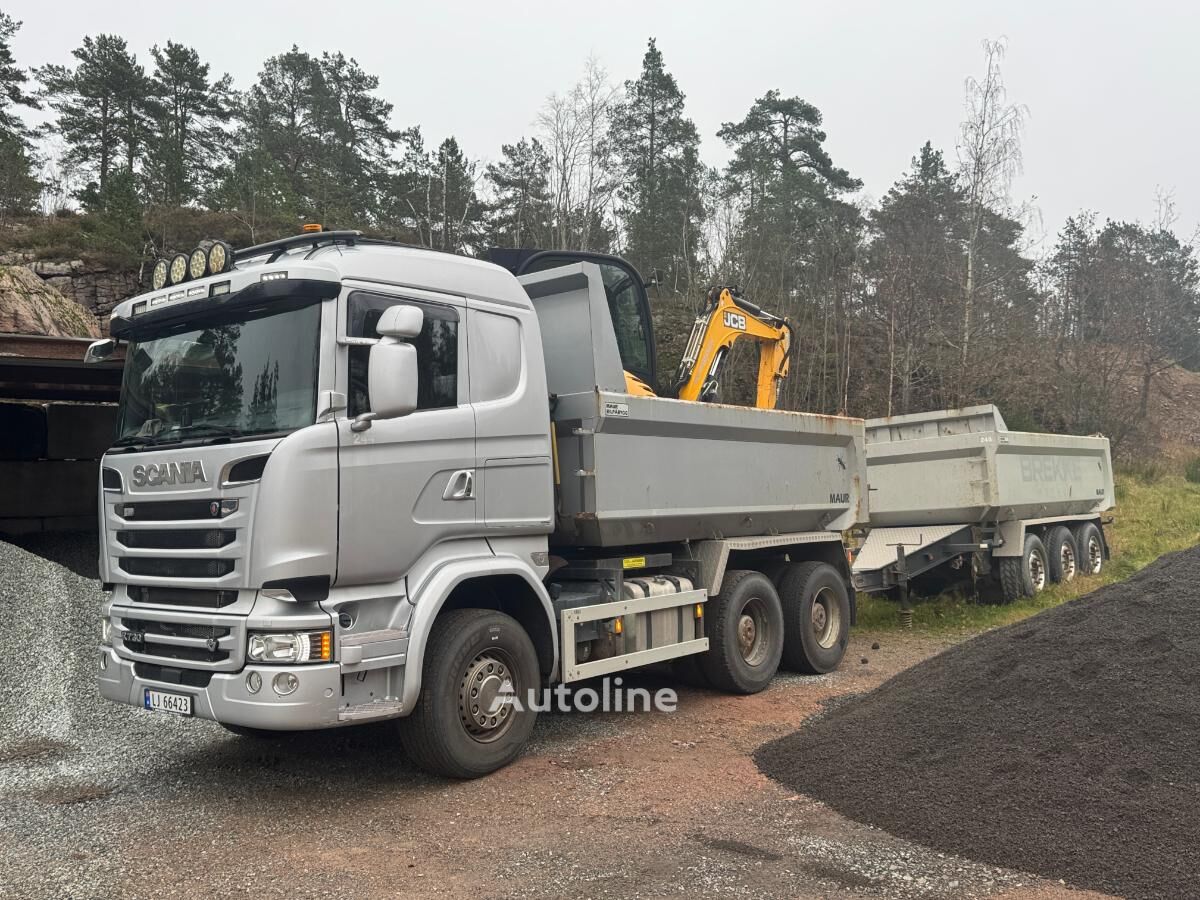 Prodaje se Scania R730 tippbil med Maur trippelkjerre / EURO 6 / 6X4 kiper na aukciji
