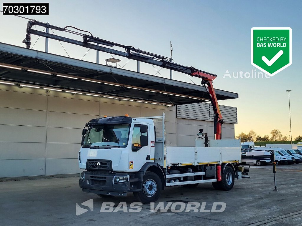 Renault C 280 4X2 Palfinger PK 12002 Kran Crane Steelsuspension Automati kamion s ravnom platformom