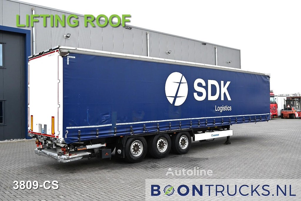 Krone SD PROFI LINER | LIFTING ROOF * TAIL LIFT * 90% TYRES poluprikolica sa kliznom ceradom