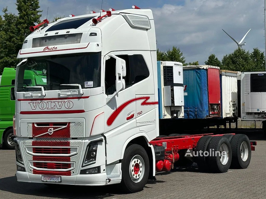 Volvo FH 16.750 6x4 Globe XL Chassis Retarder 4.30 Wb Full Air kamion šasija