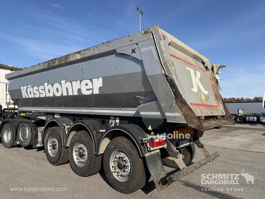 Kässbohrer Tipper steel half pipe body 27mÂ³ poluprikolica kipera