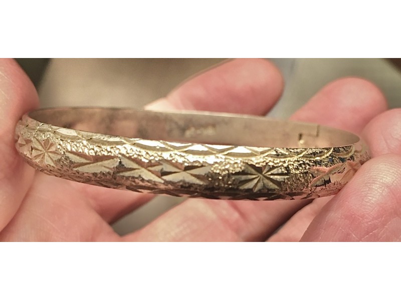 Prelepa stara damska pozlaćena 18K narukvica