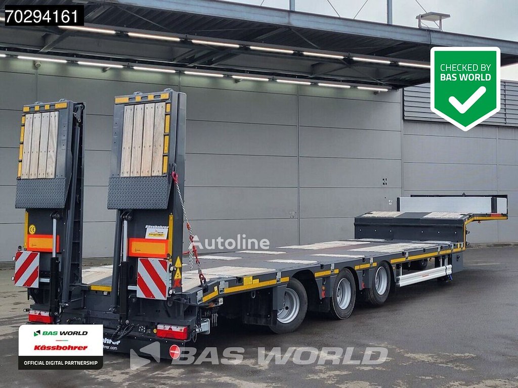Nova Kässbohrer LB3E 3 axles Steering+Lift Axle Extendable Ramps poluprikolica sa niskom platformom