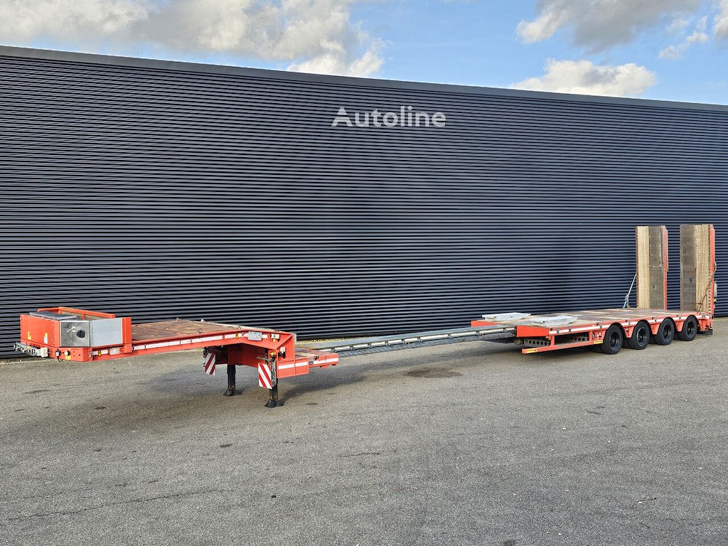 Faymonville F-S44-/ 4 x STEERING / HYDRAULIC RAMPS / EXTENDABLE poluprikolica sa niskom platformom
