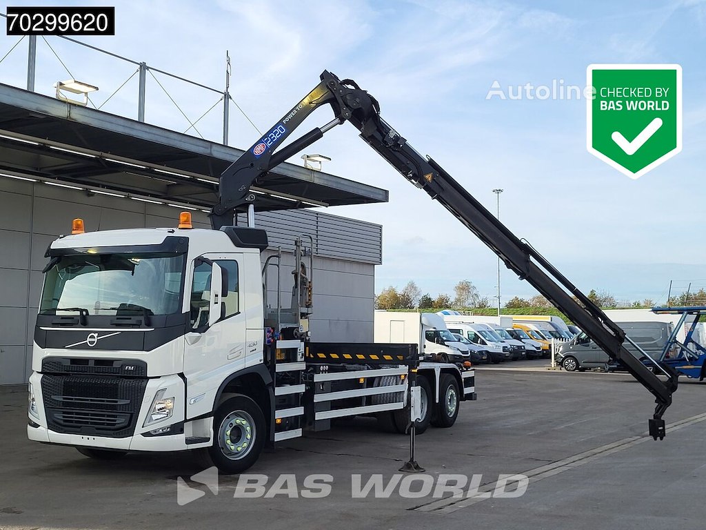 Volvo FM 430 FM 6X2 HMF 2320K-RCS Kran Crane + VDL S-21-6200 Lift + St kamion rol kiper