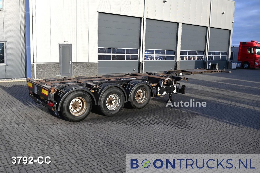 Pacton T3-010 2x20-30-40-45ft HC * 2x EXTENDABLE * 1x LIFT AXLE * NL TR poluprikolica za prevoz kontejnera