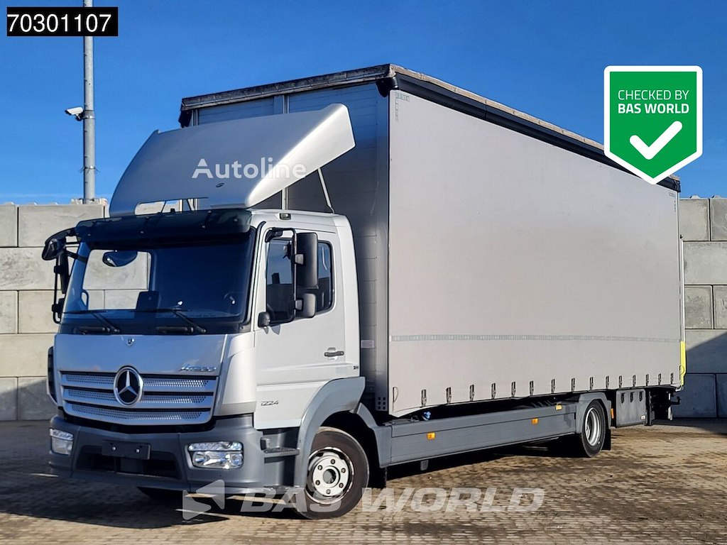 Mercedes-Benz Atego 1224 4X2 12tonner 280cm height box 1500kg Ladebordwand Aut kamion sa klizna zavesa cerada