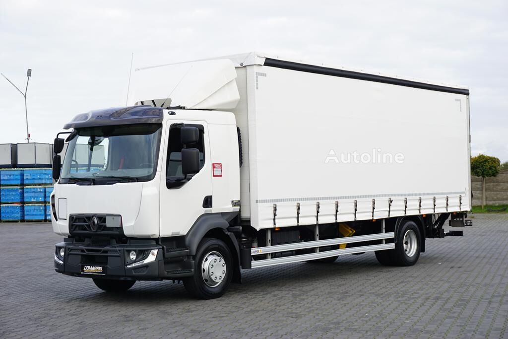 Renault D 16 / 280 / ACC / E 6 / FIRANKA + WINDA / ŁAD. 8 790 KG / 17 PA kamion sa klizna zavesa cerada