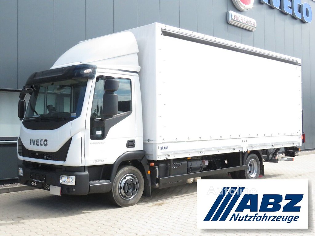 IVECO EuroCargo ML75E21/P / Luftfederung / LBW kamion sa klizna zavesa cerada