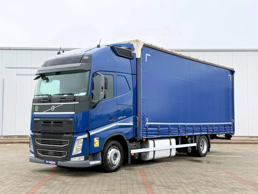 Volvo FH 420 / PRZEJAZDOWY / PRZESTRZENNY 60M3 / 7,75 M kamion sa klizna zavesa cerada