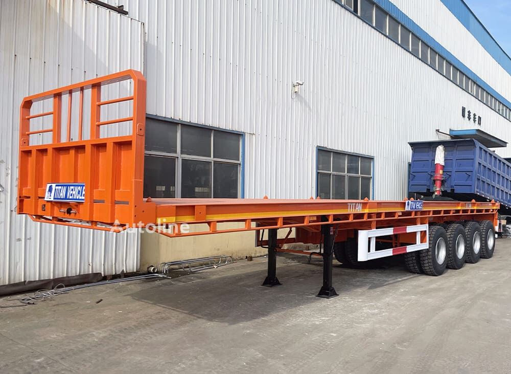 Nova Titan 4 Axle Flatbed Semi Trailer for Saudi Arabia poluprikolica platforma