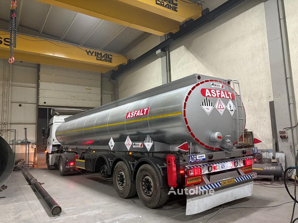 Nova Ness Makina 3 axl Bitum Tank Semi-Trailer Steel cisterna za bitumen