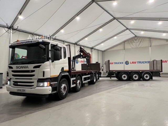 Scania P360 8x2 Rear Lift Brick Grab Drawbar kamion platforma