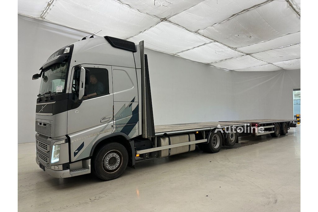 Volvo FH500 kamion platforma + prikolica platforma