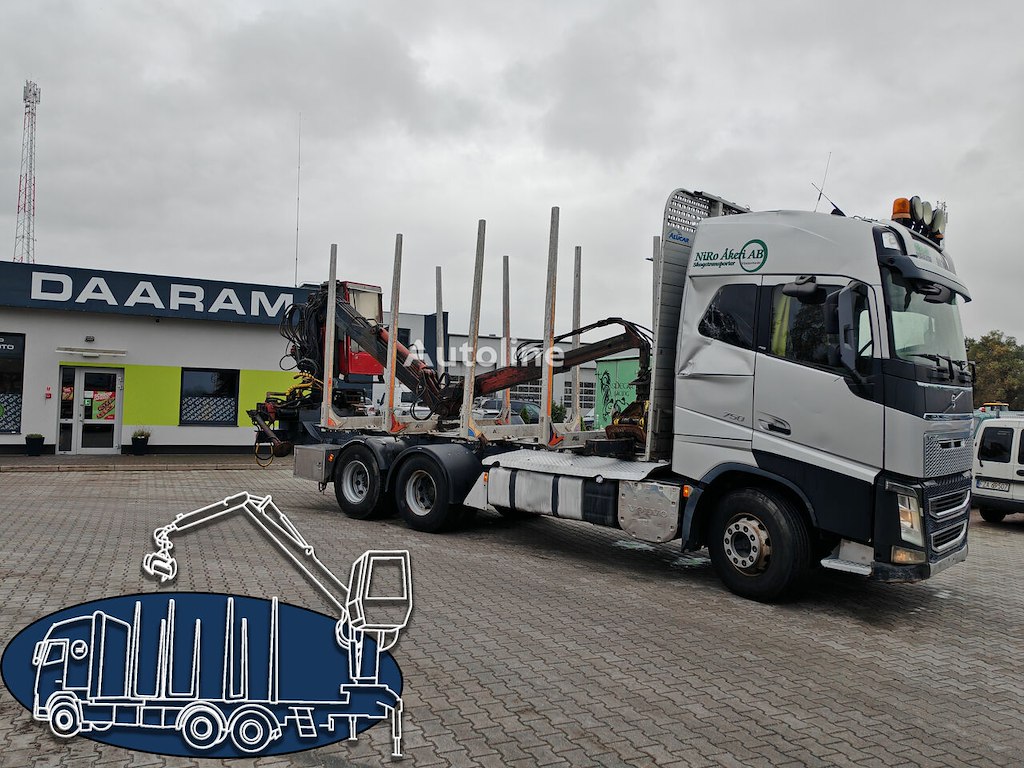 Volvo FH16 750 Forestry cran kamion za prevoz drva