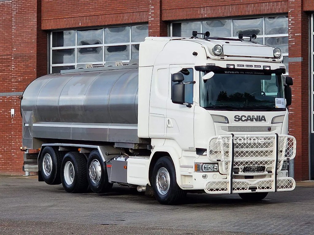 Scania R520 V8 8x2*4 - Tank - 19.000L - 4 compartments - Pump and count autocisterna