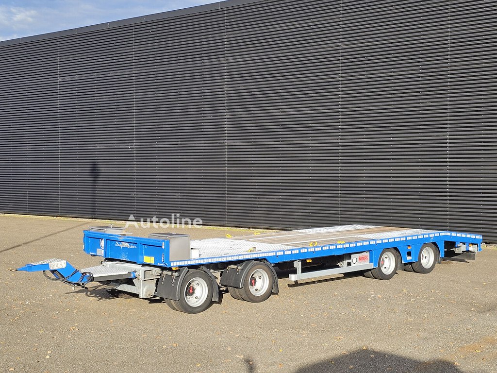 Noyens A4 KR 44 / 4 AXLE 32.000 KG / OPRIJ - MACHINE TRANSPORT prikolica sa niskom platformom