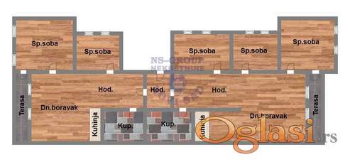 Sedmosoban stan, 141m2, Mišeluk