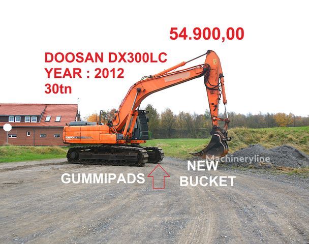 Doosan DX300LC GUMMIPADS NEW BUCKET GERMAN bager guseničar