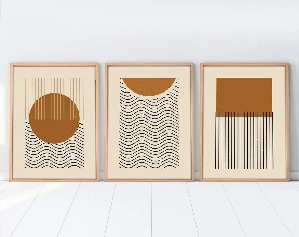 Wallity Dekorativna slika Huhu100, 35x50cm, 3 dela