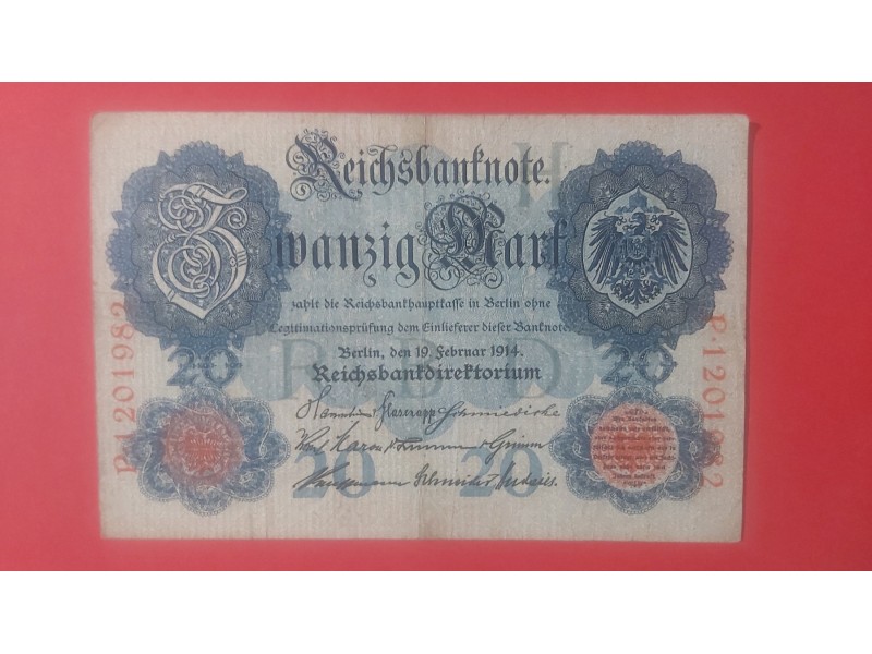 20 maraka 1914 god Nemacka Vf
