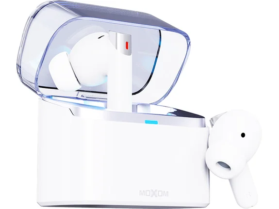 Slušalice bluetooth Moxom MX-TW74 ANC bele