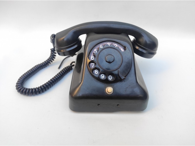 Stari Vintage Telefon Bakelit Ata 1 ISKRA Kranj FNR Jug