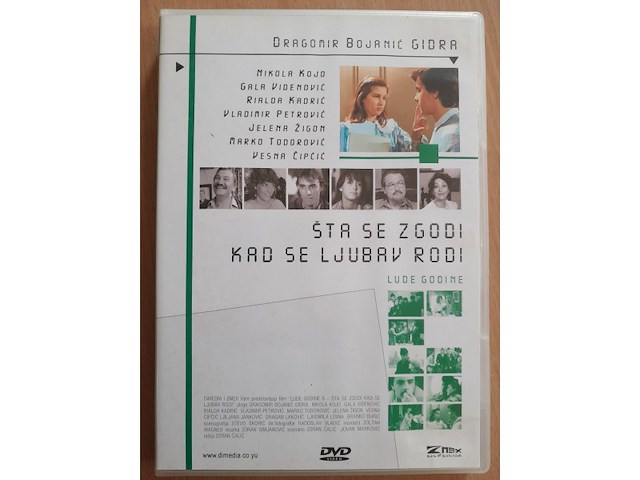 Sta Se Zgodi Kad  Se Ljubav Rodi DVD Nikola Kojo Gidra