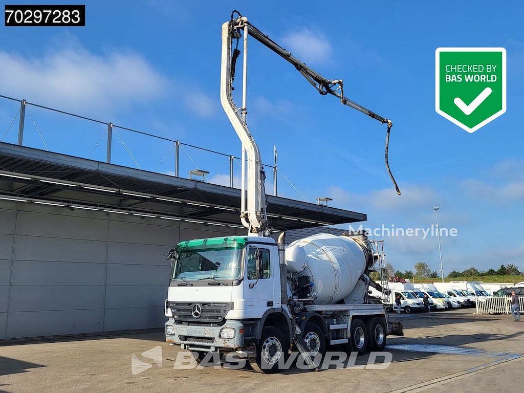 Mercedes-Benz Actros 3241 8X4 Mecbo M3-23.3/100-BZ 7m3 PUMI Big-Axle Steelsusp kamion s mešalicom za beton