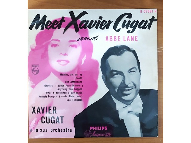 Xavier Cugat And His Orchestra LP 10 INČA