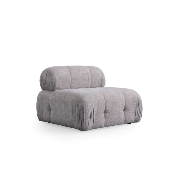 ATELIER DEL SOFA Fotelja Petite O1, svetlo siva