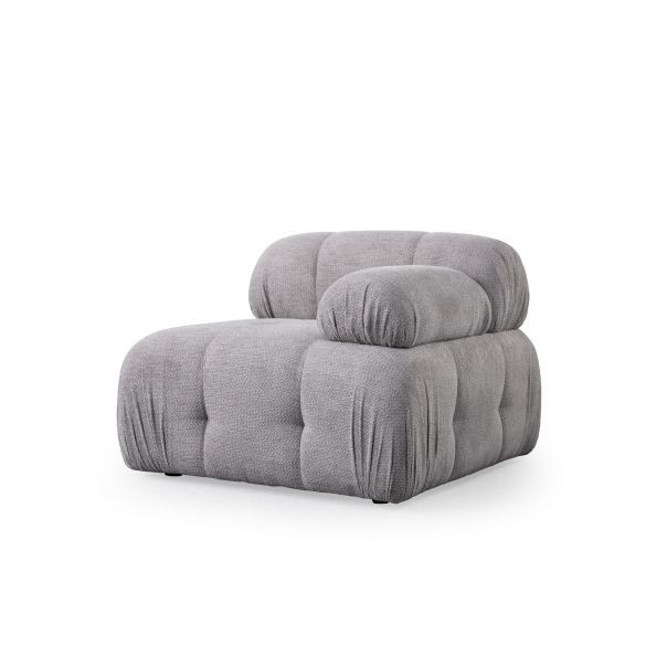ATELIER DEL SOFA Fotelja Petite 1R, svetlo siva