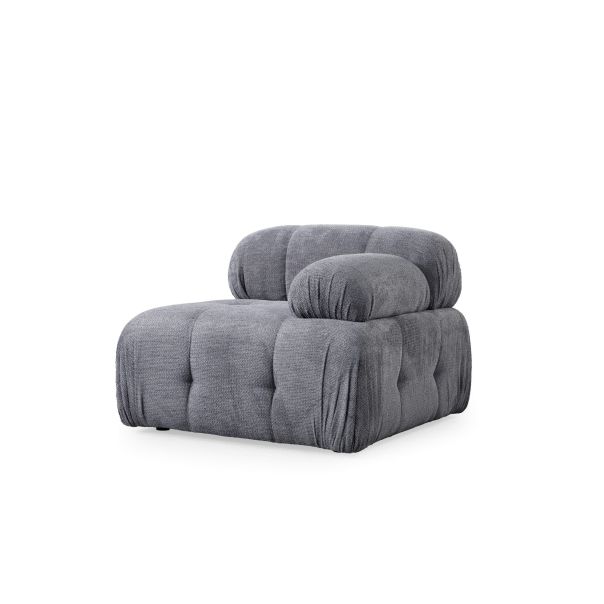 ATELIER DEL SOFA Fotelja Petite 1R, siva