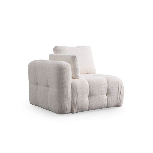 ATELIER DEL SOFA Fotelja Amaris L1, bela