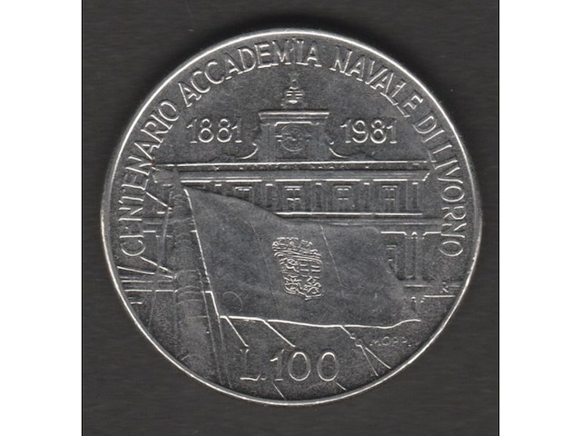 100 Lira (Livorno Naval Academy - 1981 - Italy, Italija