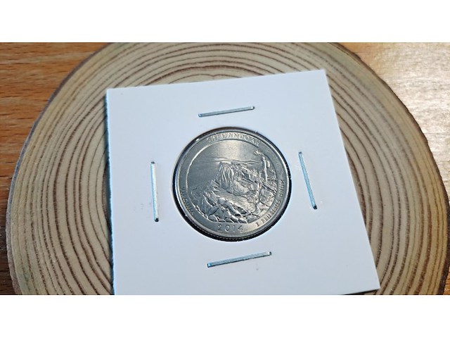 USA QUARTER DOLLAR 2014 GODINA VIRGINIA JUBIILARAC