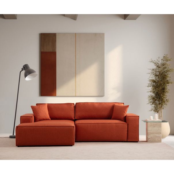 ATELIER DEL SOFA Ugaona garnitura Pırlo, leva, narandžasta