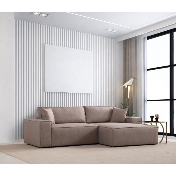 ATELIER DEL SOFA Ugaona garnitura Pırlo, desna, braon