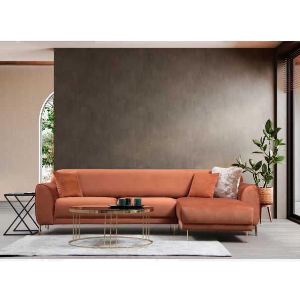 ATELIER DEL SOFA Ugaona garnitura Image L3-Chl, desna, braon