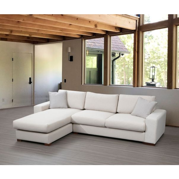ATELIER DEL SOFA Ugaona garnitura Loop 16, leva, bež