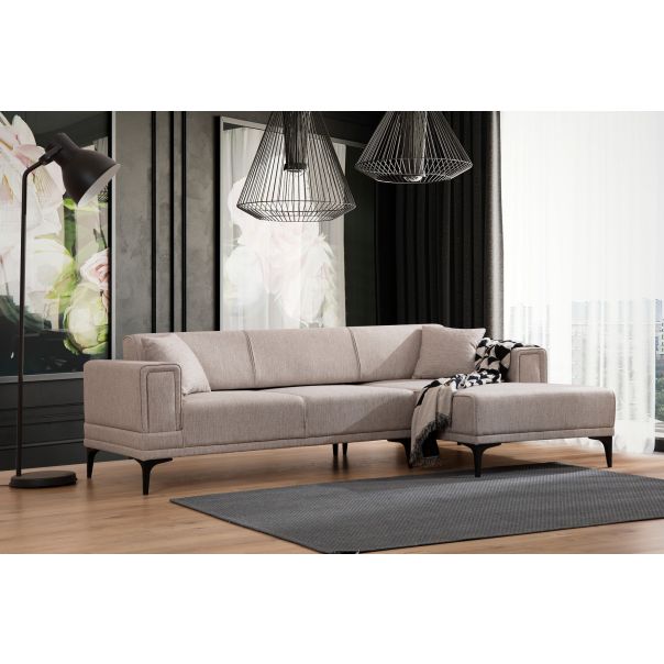 ATELIER DEL SOFA Ugaona garnitura Horizon, desna, svetlobraon