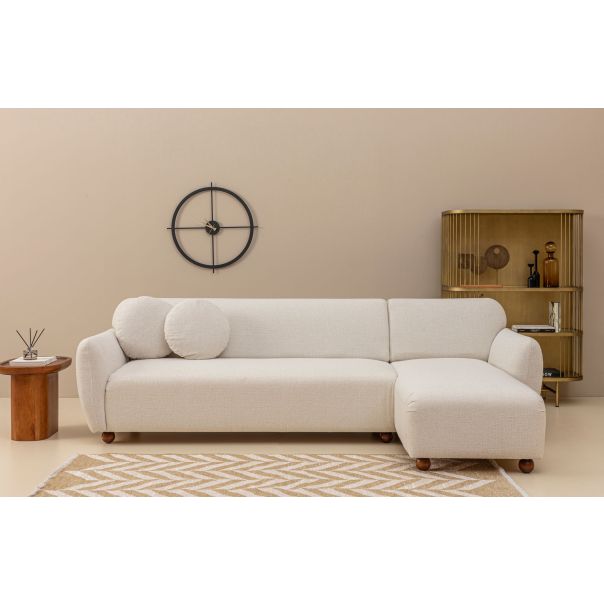 ATELIER DEL SOFA Ugaona garnitura Eddy, desna, bela