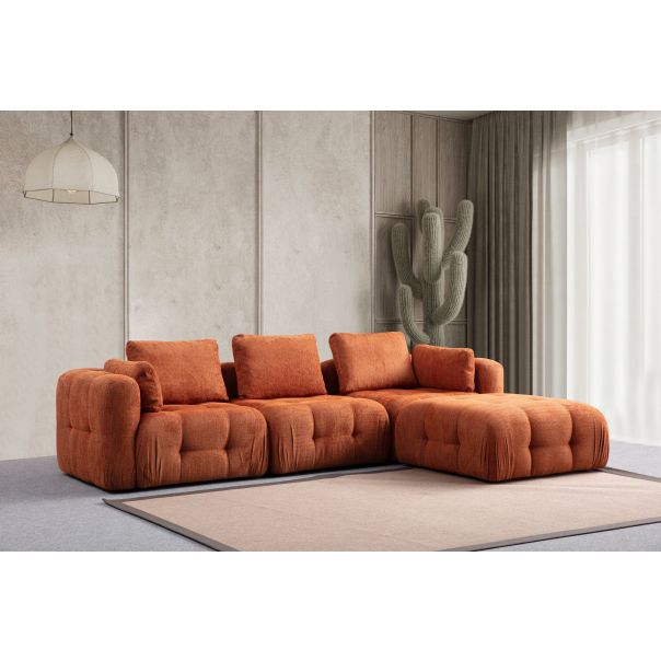 ATELIER DEL SOFA Modularna ugaona garnitura Amaris, narandžasta