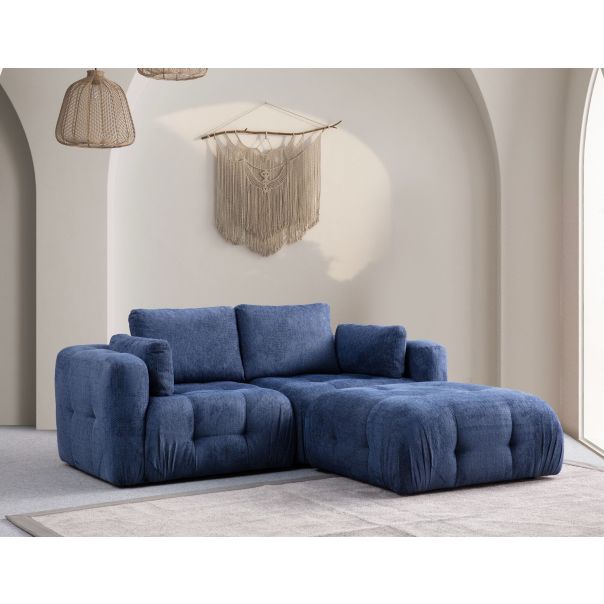 ATELIER DEL SOFA Modularna ugaona garnitura Amaris, tamno plava